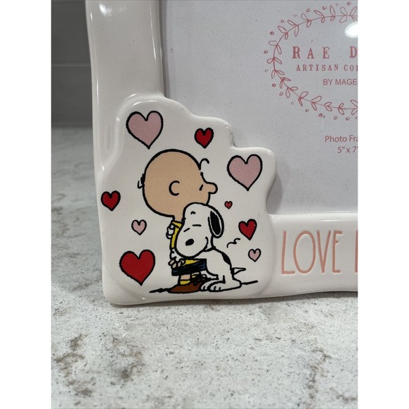 Rae Dunn | Accents | Love Is In The Air 5x7 Rae Dunn Peanuts Snoopy ...